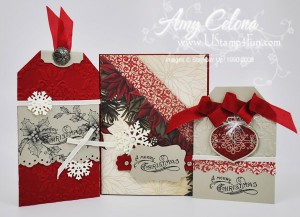 Two-Pocket Gift Tag Card - Ustamp4fun.com - Amy Celona, Stampin' Up ...