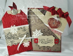 Two-Pocket Gift Tag Card - Ustamp4fun.com - Amy Celona, Stampin' Up ...